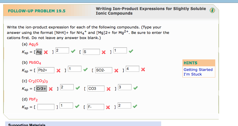 Solved Write the ion-product expression for each of the | Chegg.com