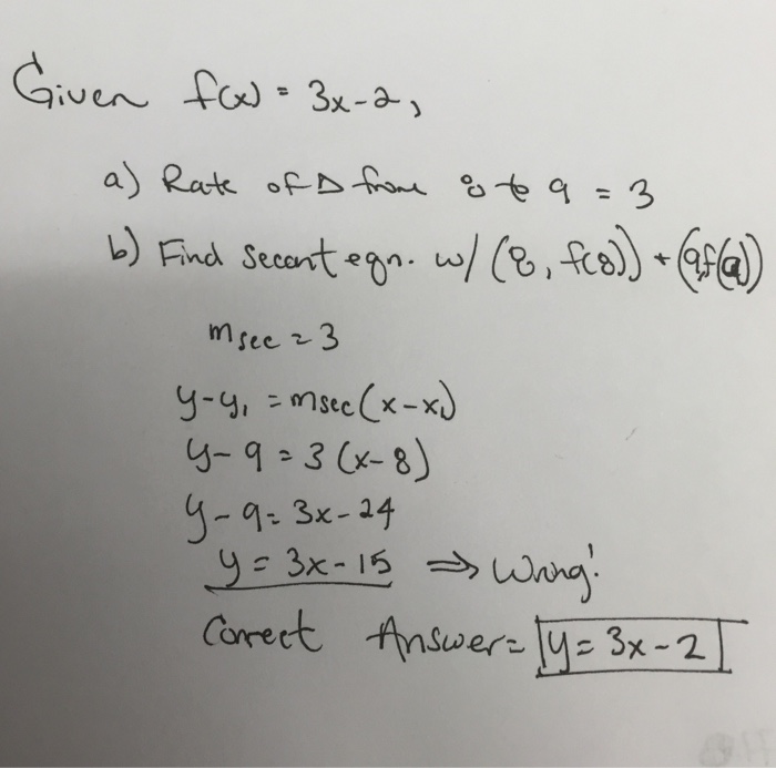 Solved Hi there! I'm working through a pre-calculus question | Chegg.com