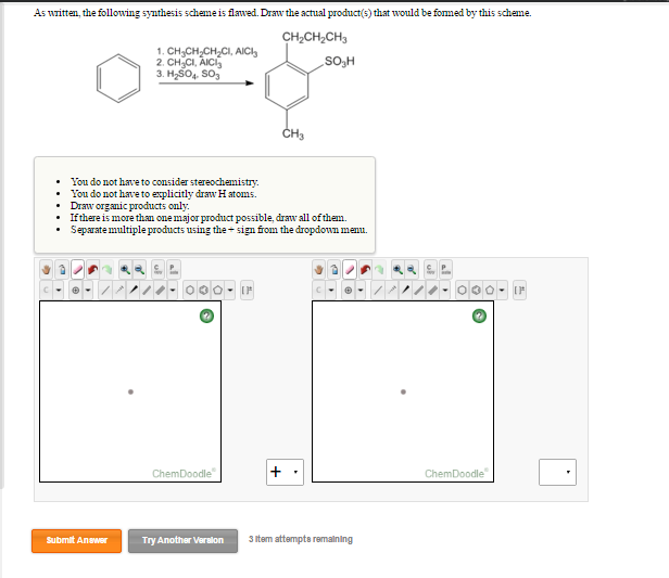 Solved As written, the following synthesis scheme is flawed. | Chegg.com
