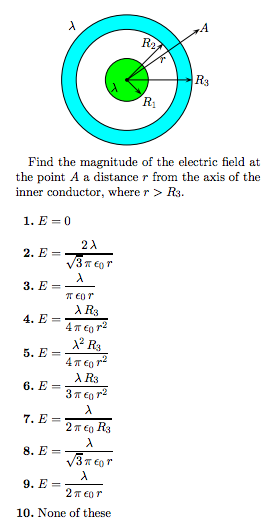 Solved R3 Find the magnitude of the electric field at the | Chegg.com