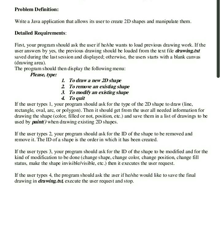 Problem Definition: Write a Java application that | Chegg.com