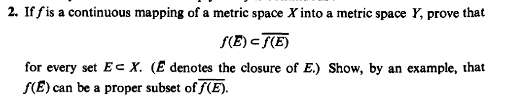 Solved 2. If fis a continuous mapping of a metric space X | Chegg.com