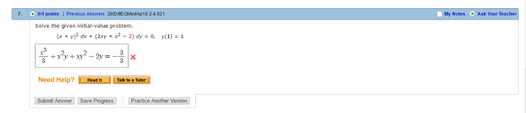 Solved Solve the given initial-value problem. (x + y)^2 dx | Chegg.com