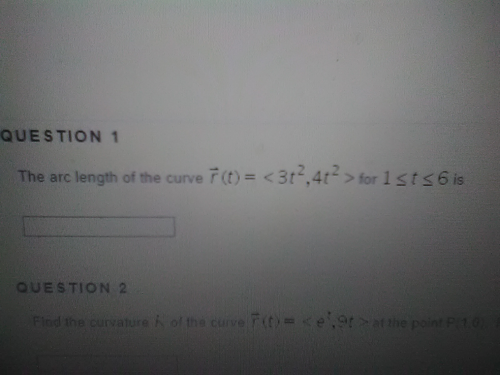 Solved The arc length of the curve r(t) = for | Chegg.com