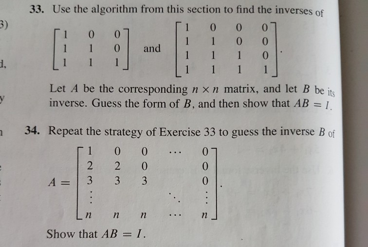 Solved 33. Use the algorithm from this section to find the | Chegg.com