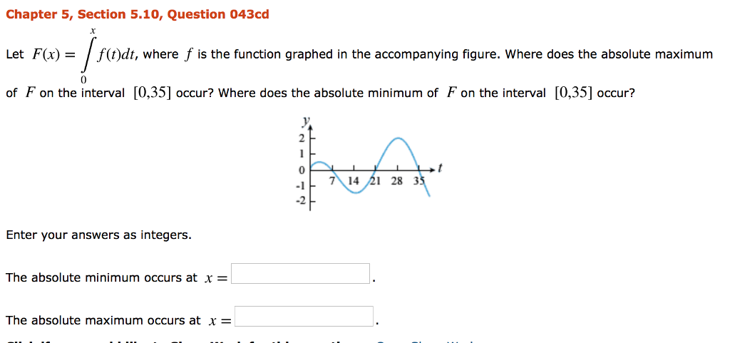 Solved Let F(x) = integral^x_0 f(t)dt, where f is the | Chegg.com