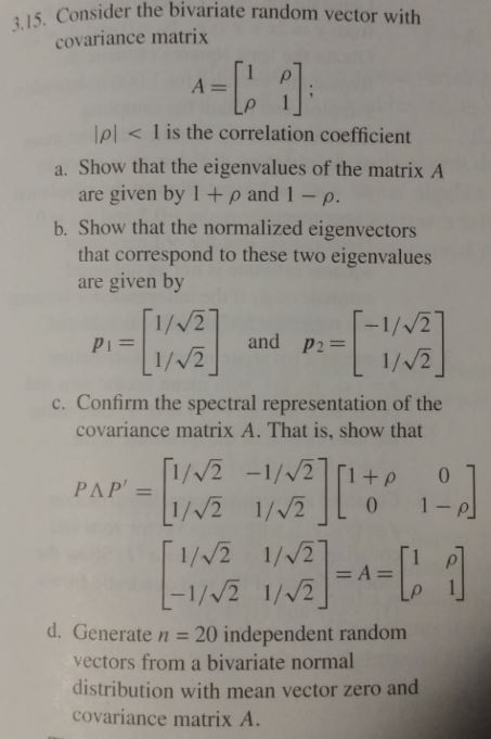 Solved onsider the bivariate random vector with 3.15. | Chegg.com
