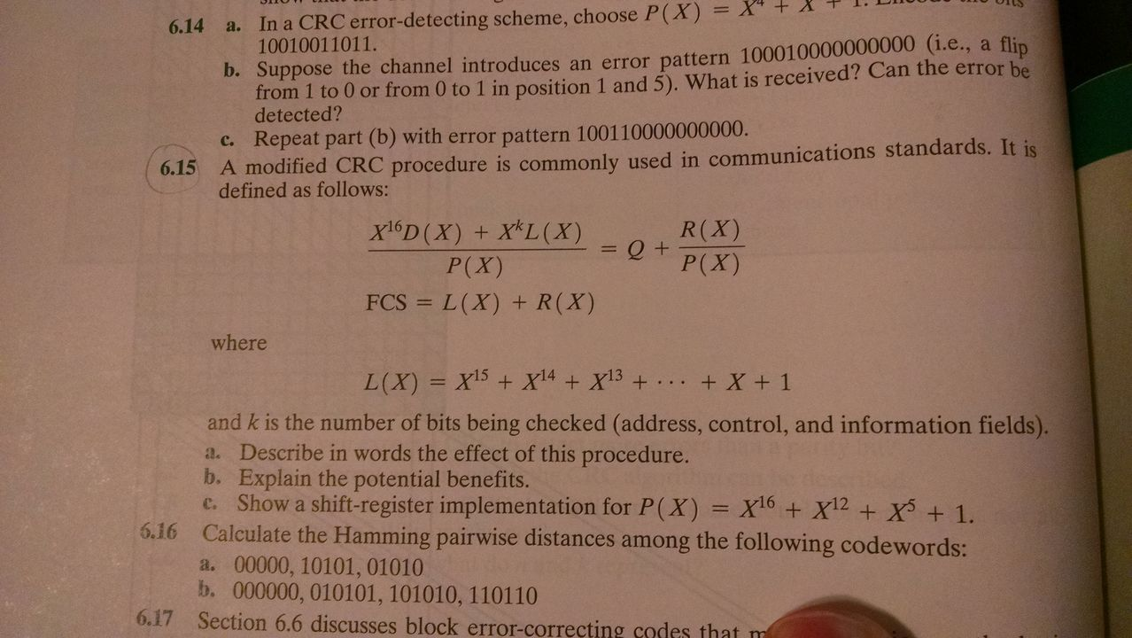 Solved A modified CRC procedure is commonly used in | Chegg.com
