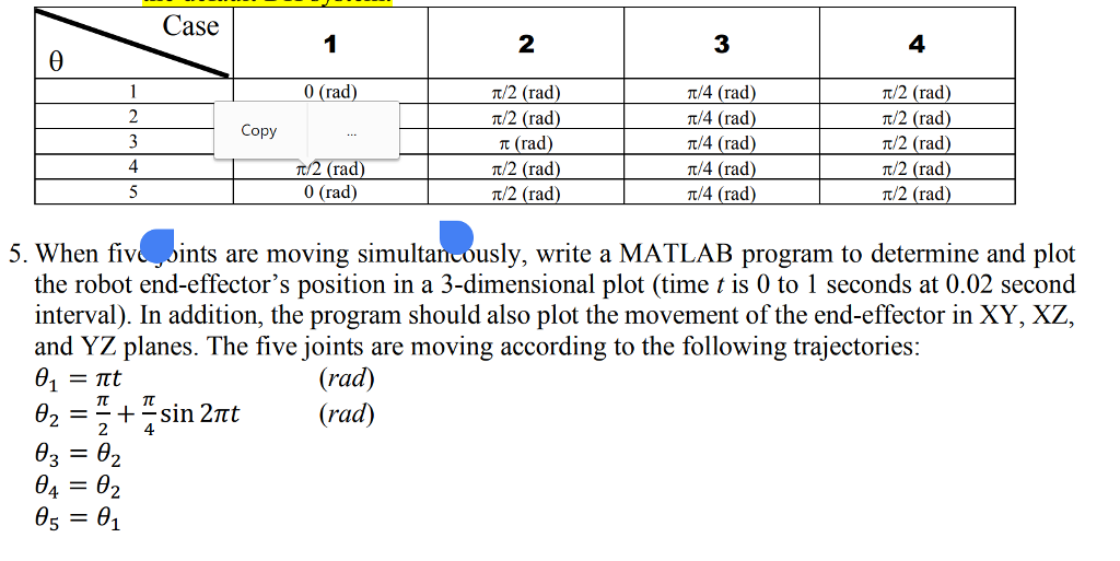 Case 3 4 0 (rad ?/2 (rad (rad ?/2 (rad) 0 (rad) ?/2 | Chegg.com
