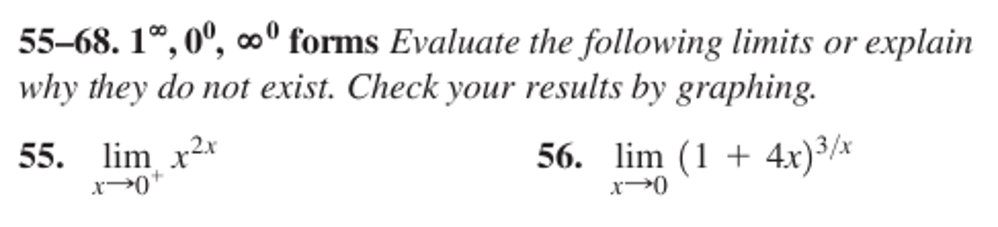 Solved 1^infinity, 0 degree, infinity degree forms Evaluate | Chegg.com
