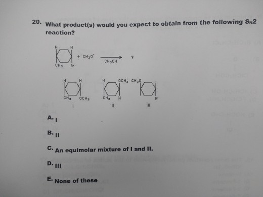 Solved What product(s) would you expect to obtain from the | Chegg.com
