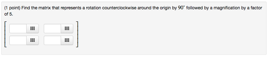 Solved Find the matrix that represents a rotation | Chegg.com