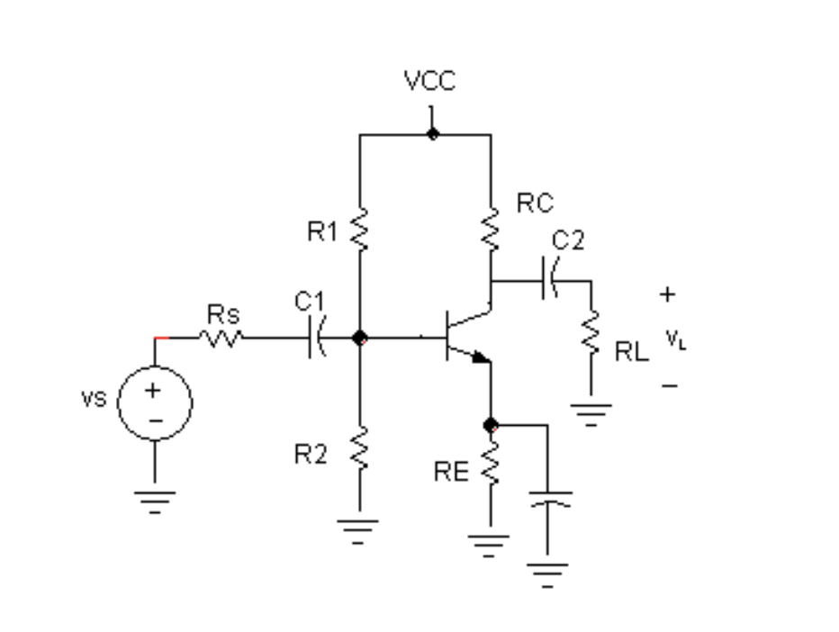 Solved The circuit in Figure is a one transistor amplifier | Chegg.com