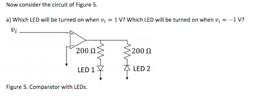 Solved Now consider the circuit of Figure 5. a) Which LED | Chegg.com