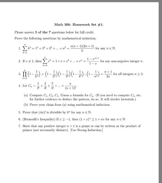 Solved 300 Hwk1 F17.pdf Adobe Reader 0 (01/ 1 Math 300: | Chegg.com