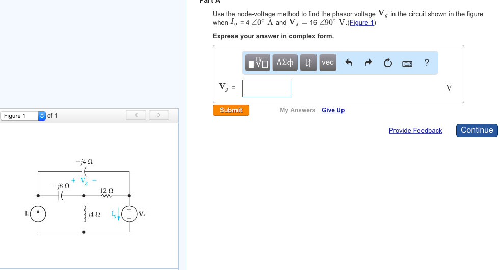 Solved Use the node-voltage method to find the phasor | Chegg.com