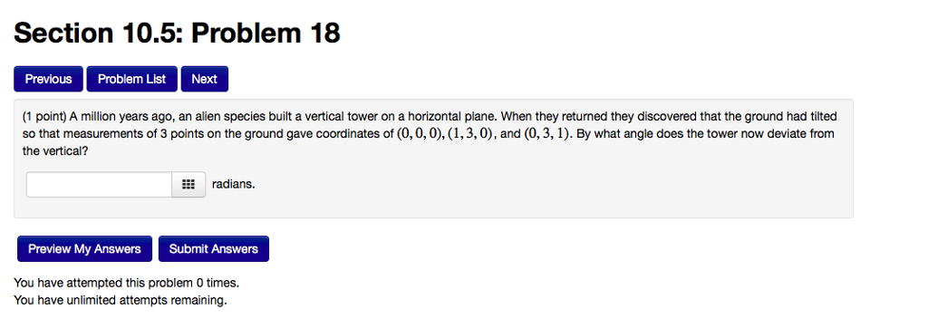 Solved Section 10.5: Problem 18 Previous Problem List Next | Chegg.com