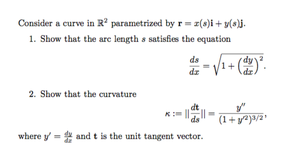 Solved Consider A Curve In R2 Parametrized By R Z I 9 Sj