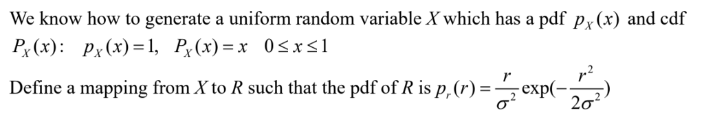 Solved We know how to generate a uniform random variable X | Chegg.com