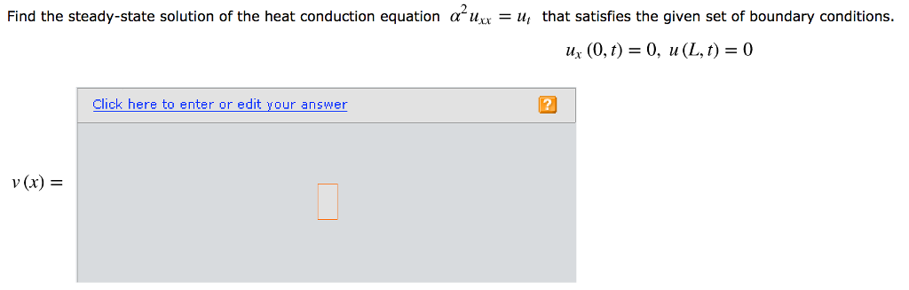 Solved Find the steady-state solution of the heat conduction | Chegg.com