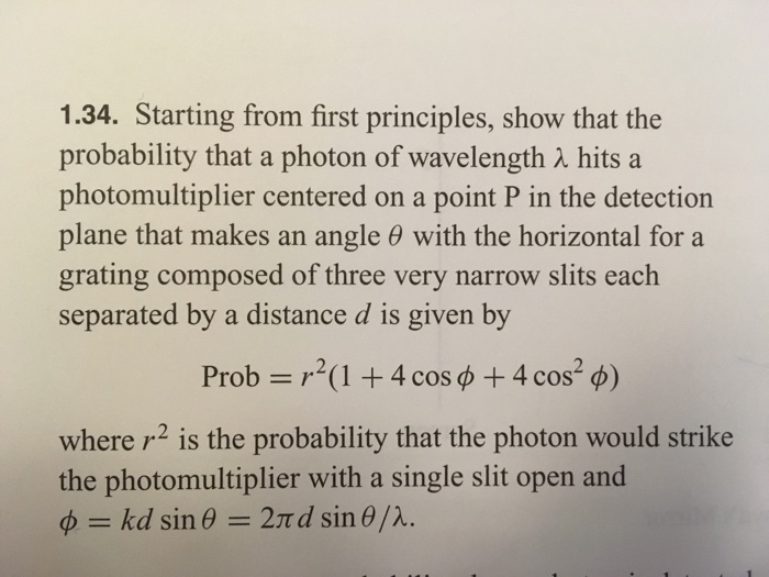 Solved Starting from first principles, show that the | Chegg.com