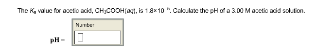 Solved The ka value for acetic acid, CH3COOH(aq), is 1 .8x | Chegg.com