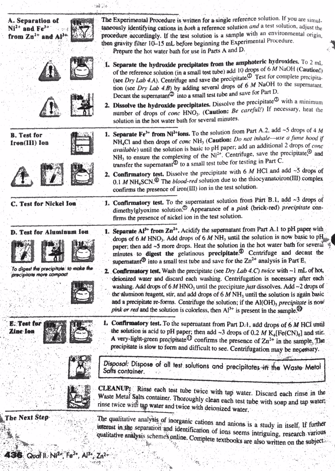 Solved The Experimental Procedure is writen for a single | Chegg.com