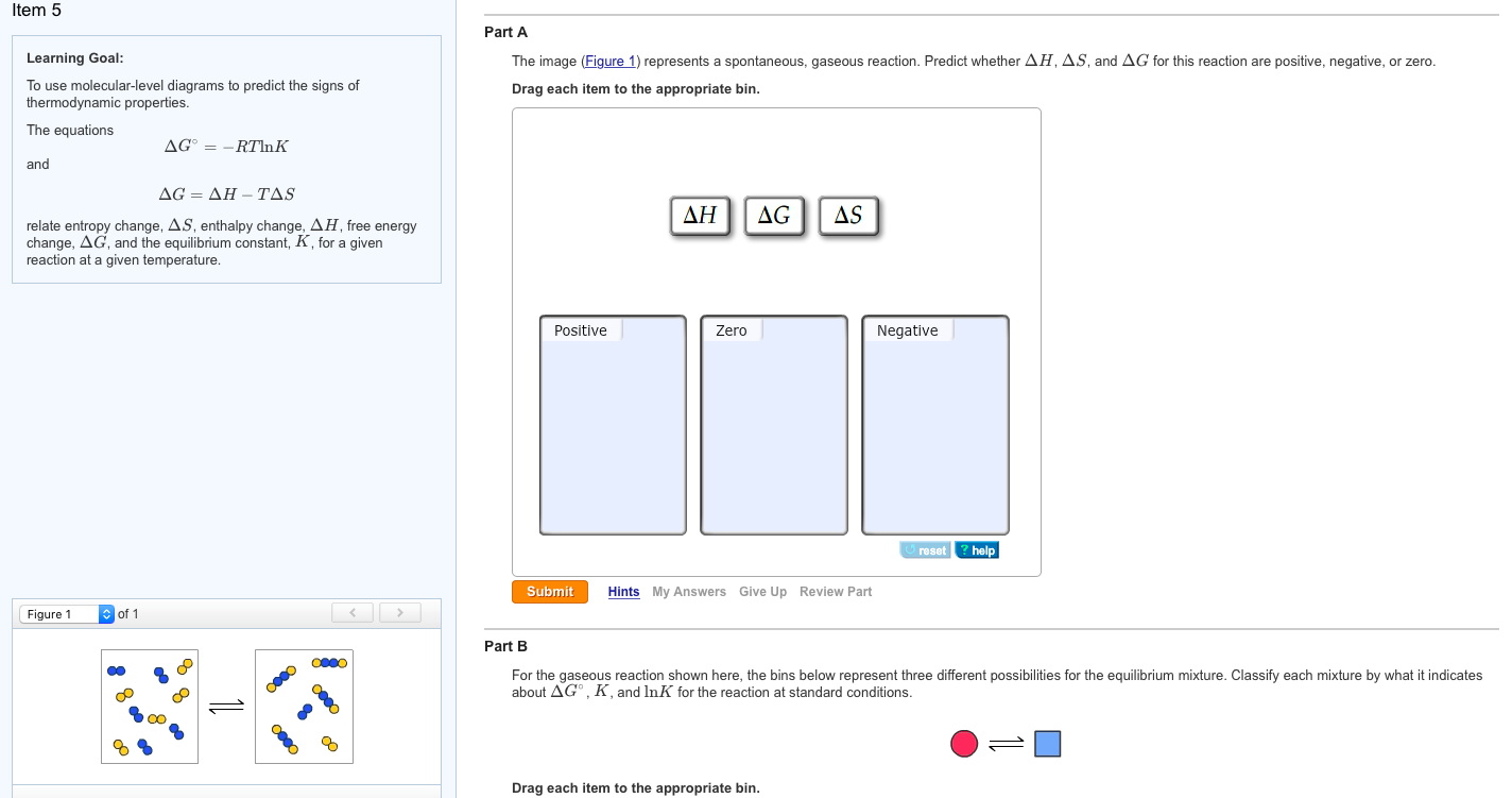 Solved Item 5 Learning Goal: To use molecular-level diagrams | Chegg.com