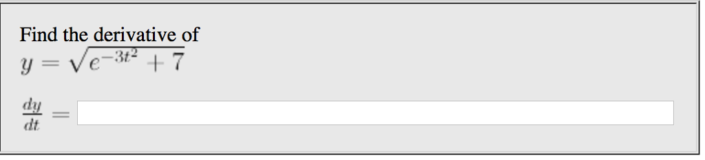 Solved Find the derivative of dt | Chegg.com