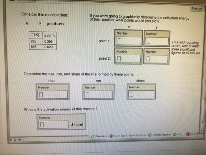 Solved Consider this reaction data: A rightarrow products | Chegg.com