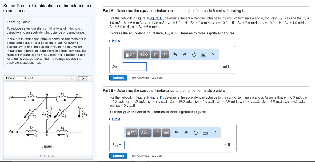 Solved Series-Parallel Combinations of Inductance and | Chegg.com