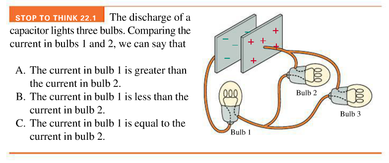 Solved The discharge of a capacitor lights three bulbs | Chegg.com