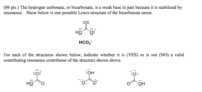 Hydrogen Carbonate Lewis Structure