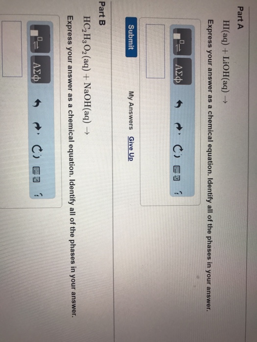 Solved HI(aq) + LiOH(aq) rightarrow Express your answer as a | Chegg.com Solved HI(aq) + LiOH(aq) rightarrow Express your answer as a | Chegg.com
