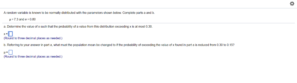 Solved A random variable is known to be normally distributed | Chegg.com