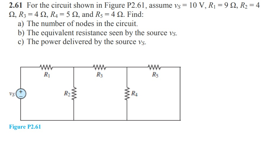 Solved 2.61 For the circuit shown in Figure P2.61, assume | Chegg.com
