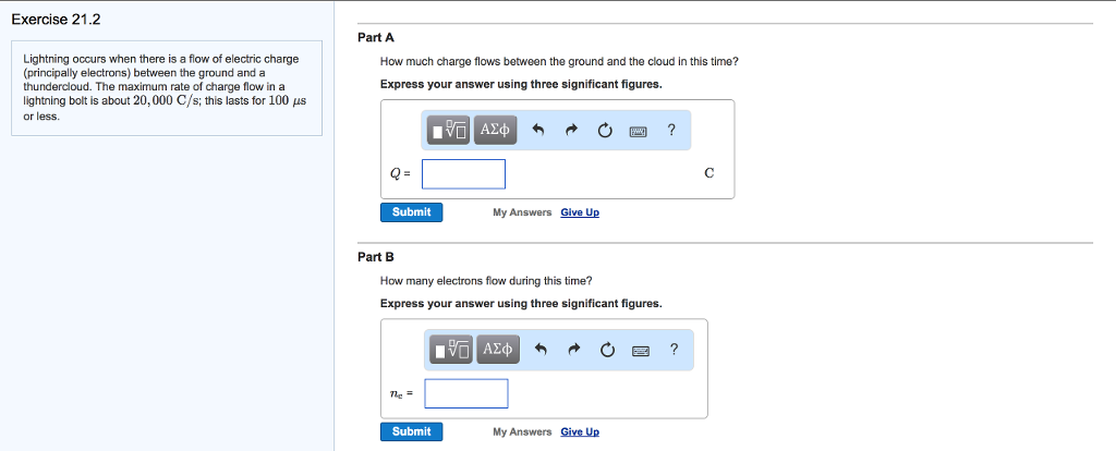 Solved Lightning occurs when there is a flow of electric | Chegg.com