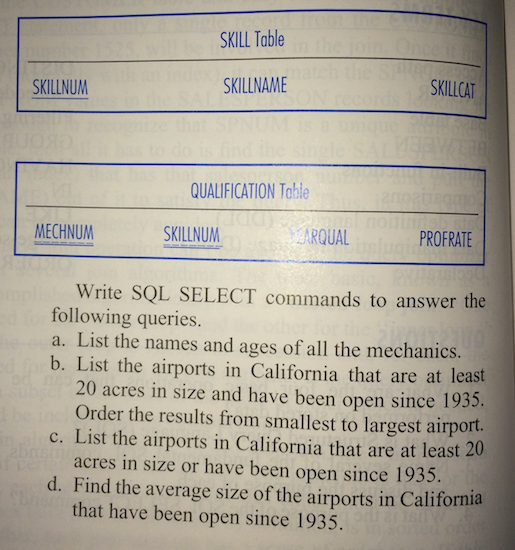 Solved ?Simple relational database question, i've answered | Chegg.com