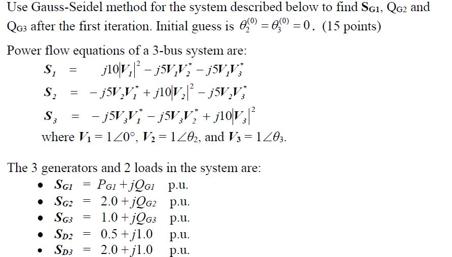 Use Gauss-Seidel method for the system described | Chegg.com