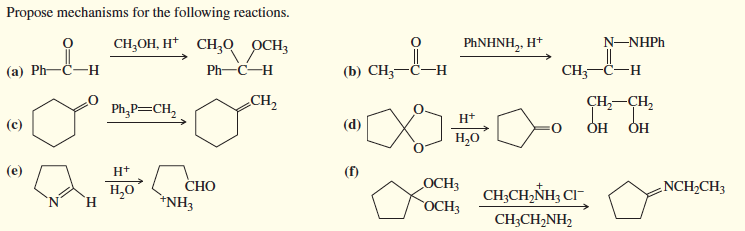 Solved Propose mechanisms for the following reactions. | Chegg.com