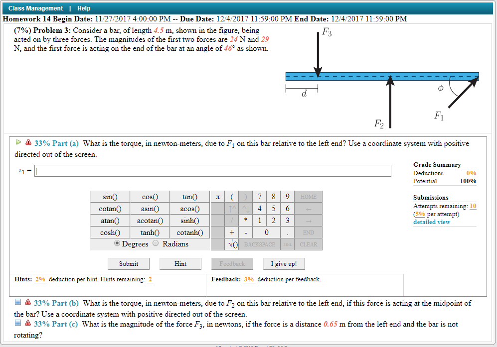 Solved Class Management | Help Homework 14 Begin Date: | Chegg.com