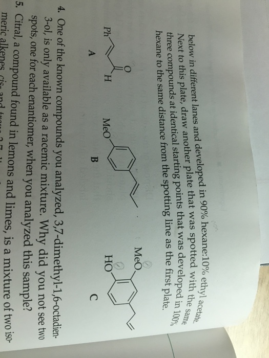 Solved Draw what a TLC (thin layer chromatography) plate | Chegg.com