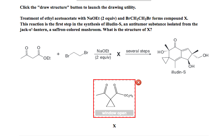 Solved Click the "draw structure*' button to launch the | Chegg.com