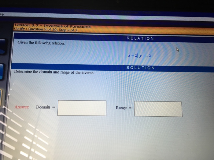 Solved Given the following relation: x = 2|y|-2 Determine | Chegg.com