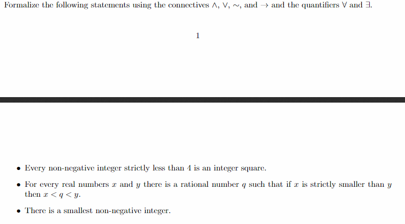 Solved Formalize the following statements using the | Chegg.com