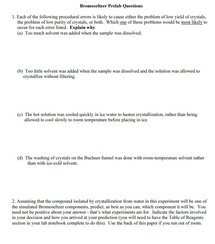 Solved Each of the following procedural errors is likely to | Chegg.com