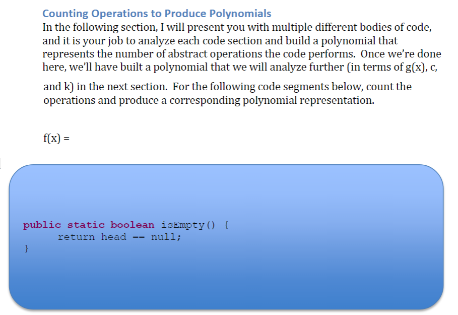 Solved Counting Operations to Produce Polynomials In the | Chegg.com