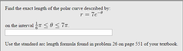 Solved Find the exact length of the polar curve described | Chegg.com