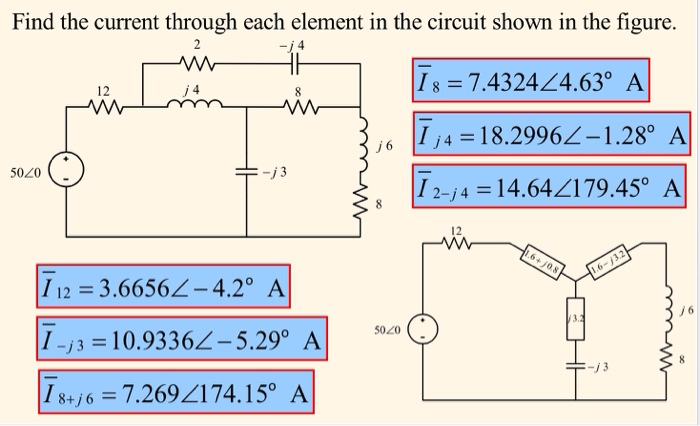 Solved Find the current through each element in the circuit | Chegg.com