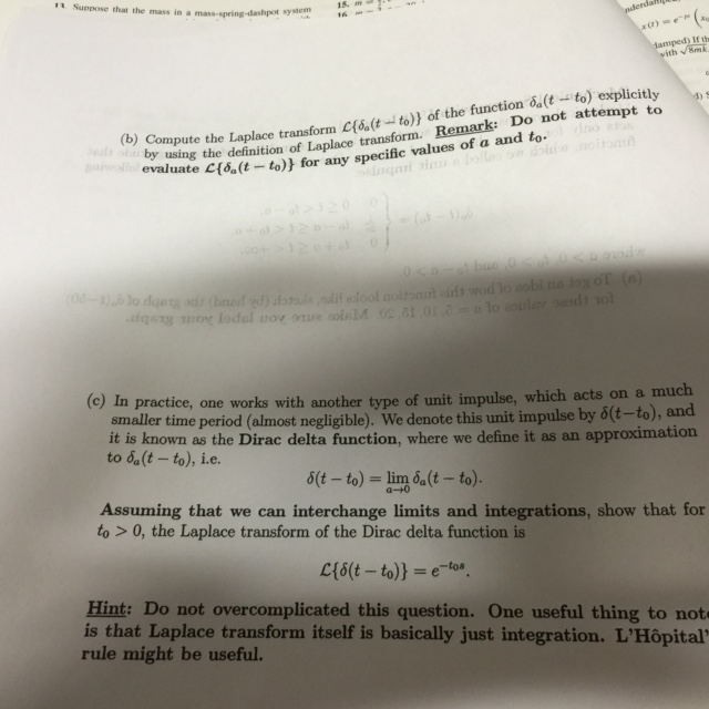 Solved Mechanical System with Unit Impulse. | Chegg.com